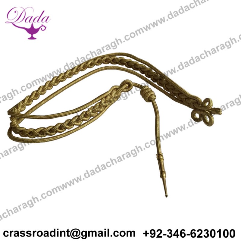 Gold Military Aiguillette Shoulder Dress Cord lanyards shoulder cord