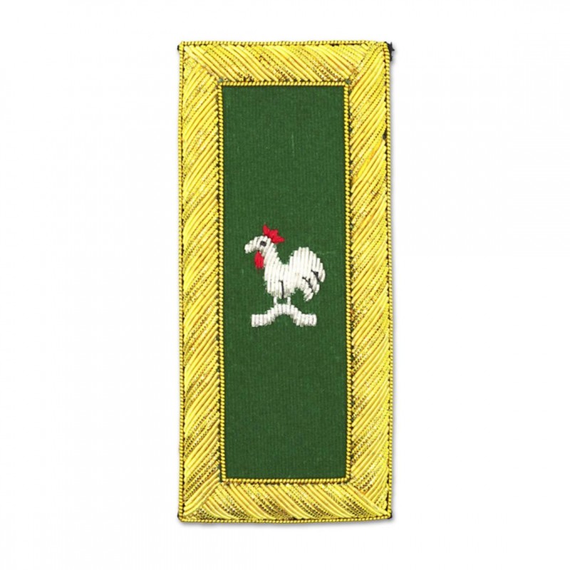 Knights Templar Captain General Rooster Embroidered Masonic Shoulder