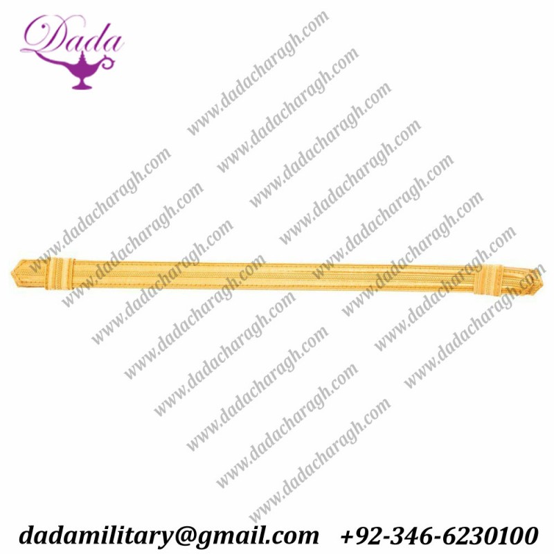 Genuine U.s. Army Cap Strap Officer - Gold Wire, 1,2 Inch, Promotional