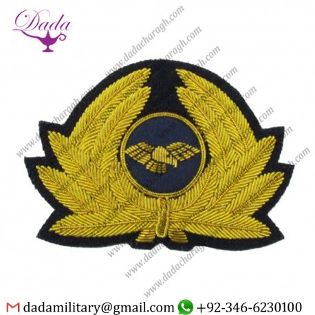 Blazer patch pilot badge for cap generic badge airline cap badge gold