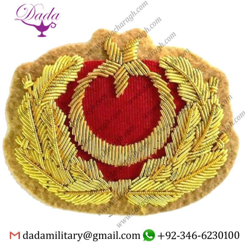 Blazer Patch Turkey Army General Hat Badge New Hand Embroidered badges