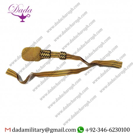 military regimental sword knot Sword Knot golden yarn Brown Sword knot