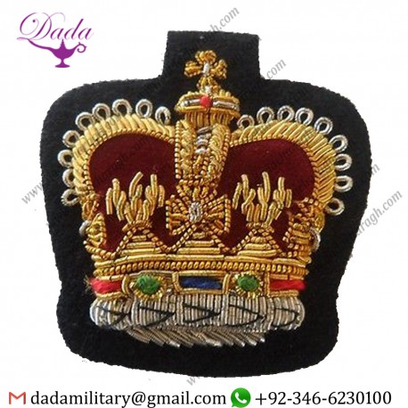 Hat Cap Badge Wo2 Crown, Warrant Officer, Army, Military, Mess Dress,