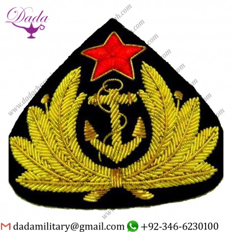 Hat Cap Badges Yugoslavia Navy Officer Hat Cap Badges Hand Embroidered