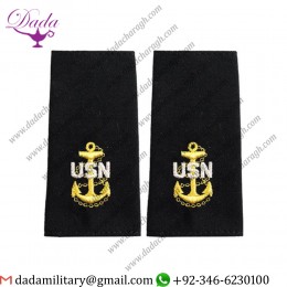 Uniform Epulette Us Navy Soft Shoulder Mark Chief E7 Cpo Chief Petty