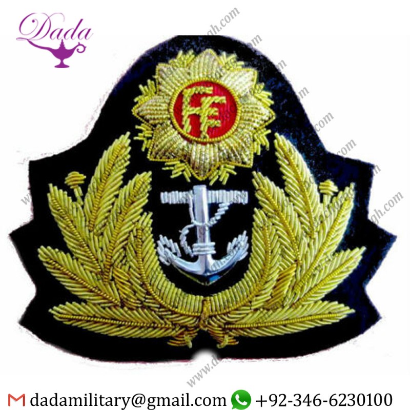 Sew On Badge Irish Navy Officer Hat Cap Badge Cp Made Real Version