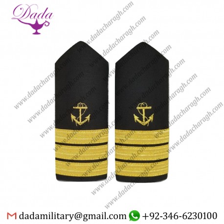 Military Shoulder Epaulets Mate Shoulder Boards Epaulets - Gold Anchor