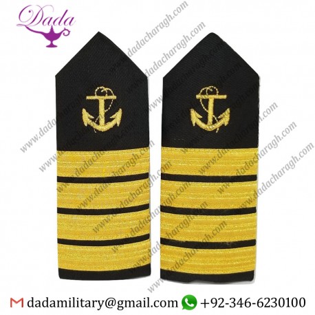 Military Shoulder EpauletsCaptain Shoulder Boards Epaulets Gold Anchor