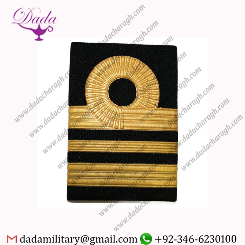 Soft Shoulder board Epaulettes Embossed Slide RN Lieutenant Commander