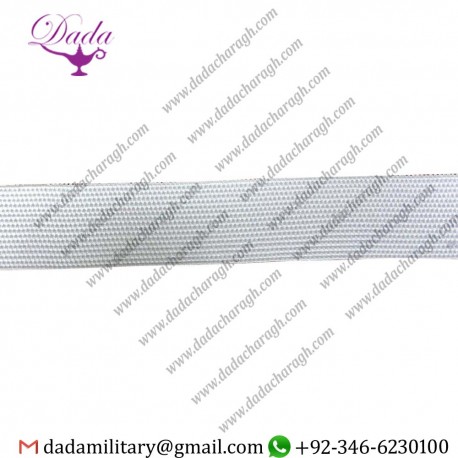 White Ribbed Braid Lace, Army Braid, Fancy Dress, 1” 2.5cm 25mm Wide