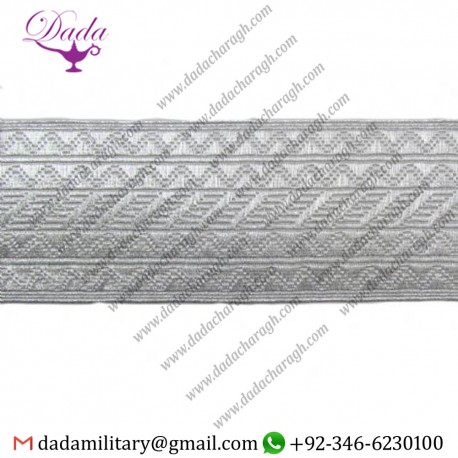 Braid 65 mm Silver mylar Rank Lace Trim tresse Gold Zari Laces, Braid