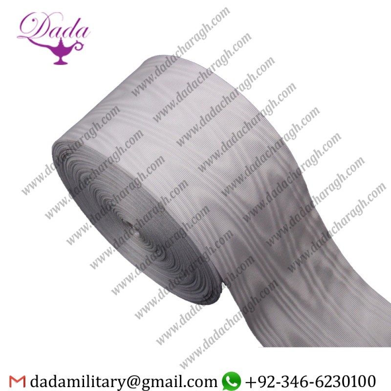 Masonic White Ribbon Masonic Regalia Gold Zari Laces, Braids Gold Trim