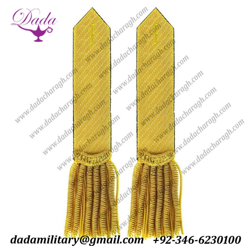 British Officer Gold Shoulder Board Gold Bullion Epaulette