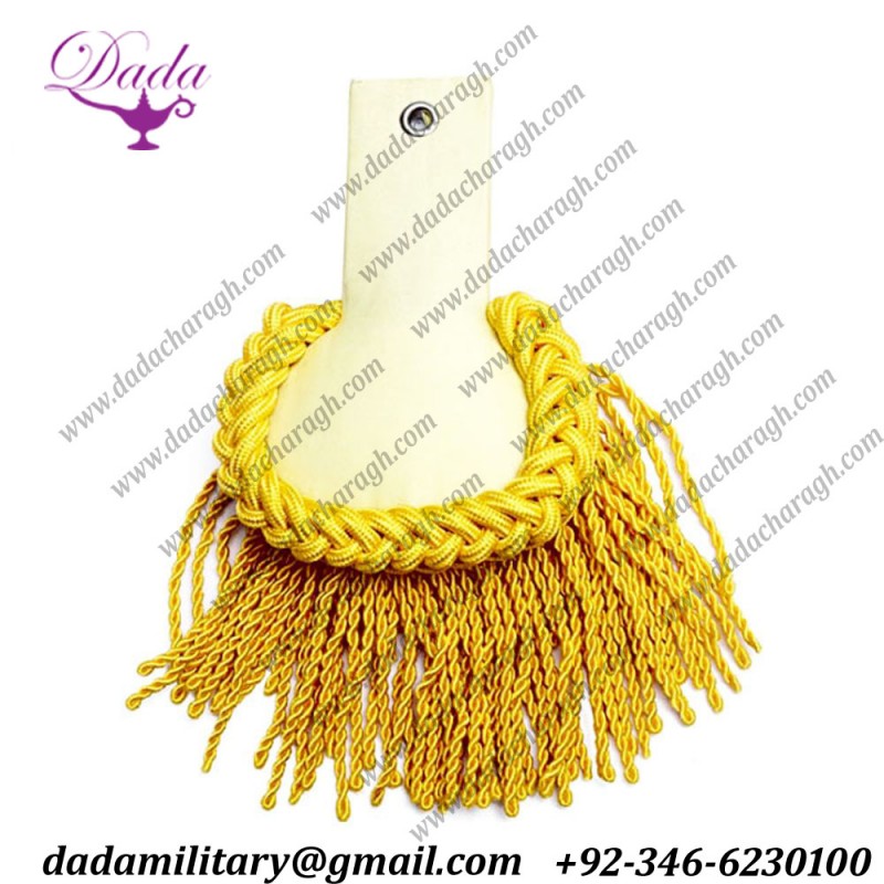 Shoulder Board With Gold Bullion Fringe And Braid Ceremonial Fringed