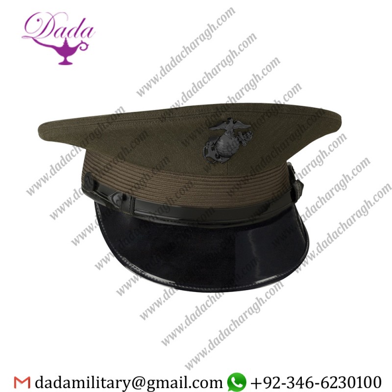Green Marine Corps Enlisted ,company Grade Services Caps Handmade Caps