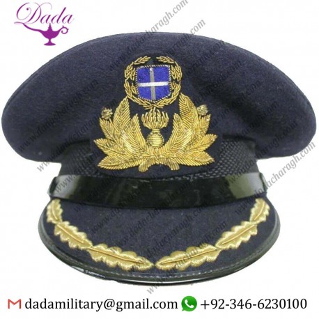 Custom Made 1975 Greece Greek Military Army Hat Officer N2 Uniform cap