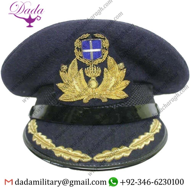 Custom Made 1975 Greece Greek Military Army Hat Officer N2 Uniform cap