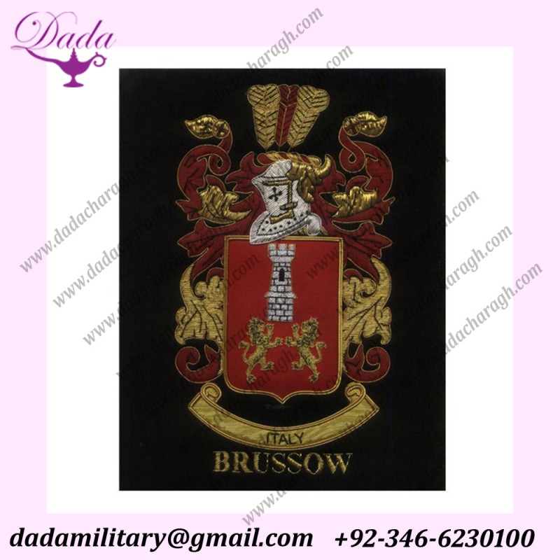 Embroidered Family Crests and Coat of Arms English Family Crest French