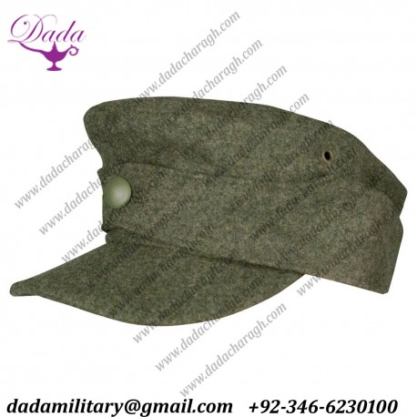 Uniform German Cap, Waffen SS M44 Single Button Caps German Military