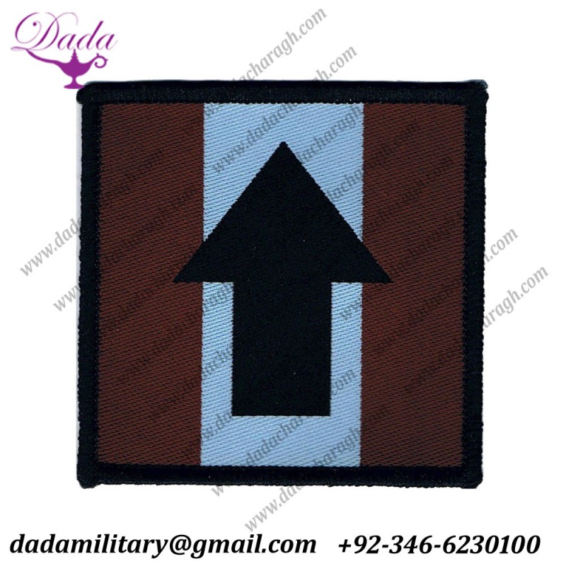 16 Air Assault Brigade Pathfinders - Black Arrow On Maroon Blue Maroon