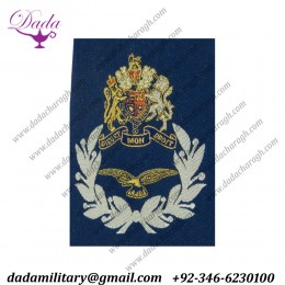 Master Aircrew Royal Air Force Eagle FL Slip-On Rank Badge Queen Crown