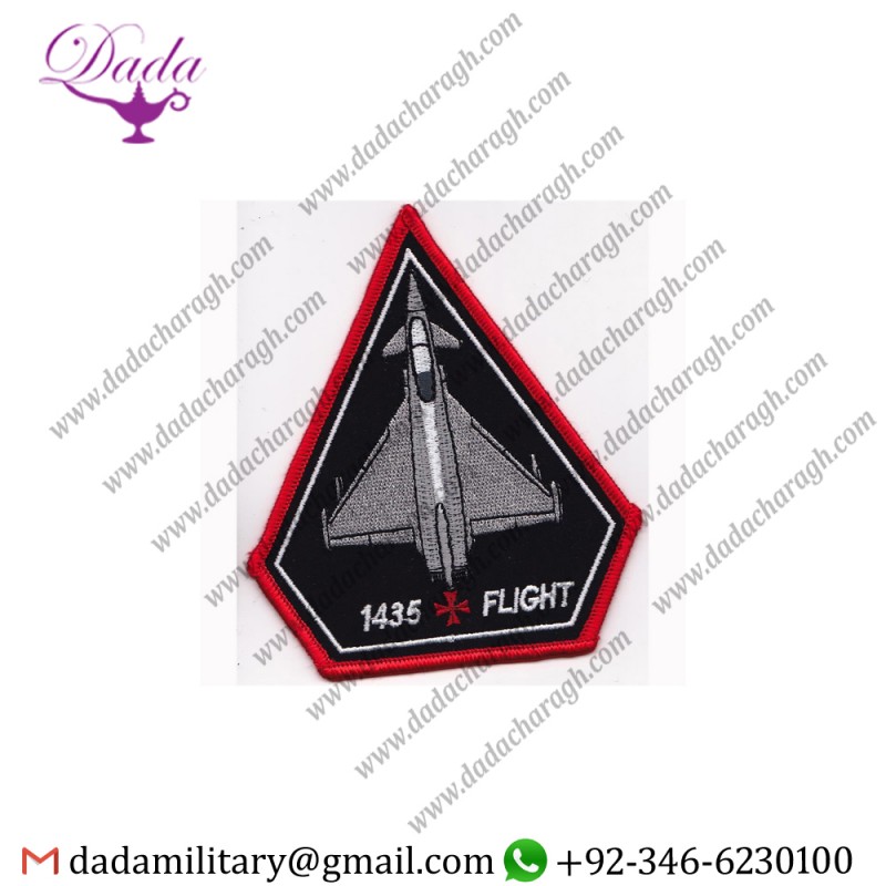 Machine embroider badge TYPHOON EUROFIGHTER Royal Air Force 1435 FLIGH