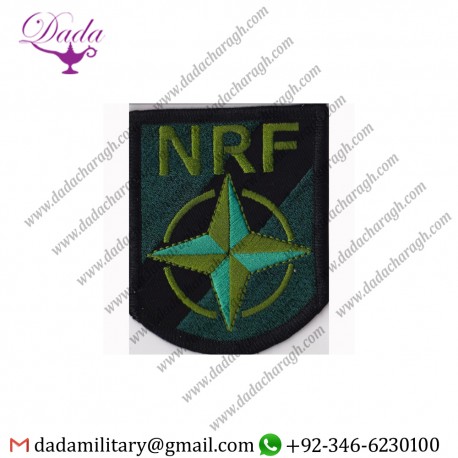 Machine embroidery badges UNISSUED NATO RESPONSE FORCE (NRF), patches