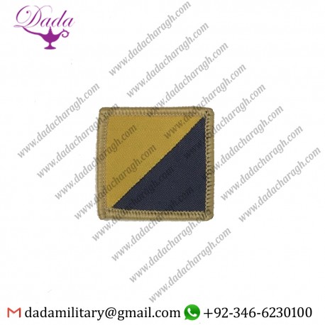 RLC DESERT TRF, LOGISTICS CORP BRIGADE BADGE PATCH, ARMY MTP, MILITARY