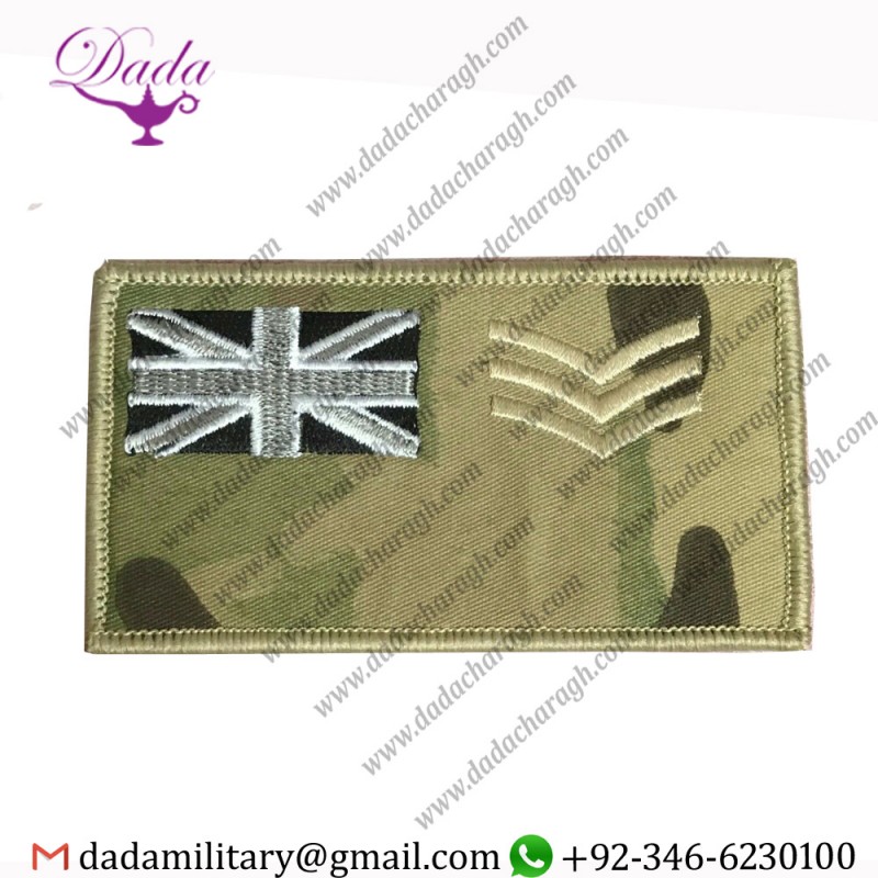 MTP ARM SUBDUED ZAP NUMBER BLOOD RANK BADGE LCPL CPL SGT STAFF WO1 WO2