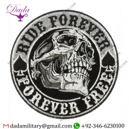 SPADE SKULL PATCH High Quality Iron-on Patches, Iron On Patches Custom