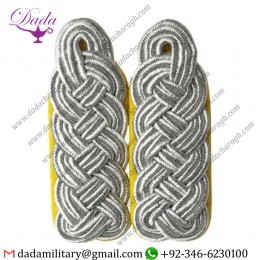 CUSTOMIZED GOLD BULLION WIRE SHOULDER BOARCUSTOMIZED GOLD BULLION WIRE