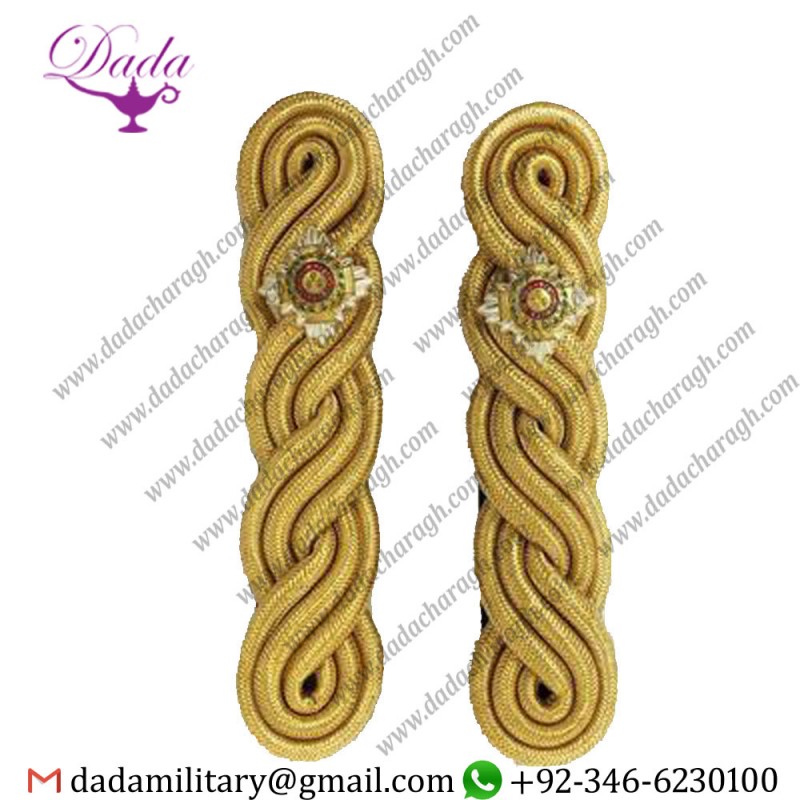 UNIFORM GOLD SHOULDER BOARDS British Military Officer Shoulder Ranks,