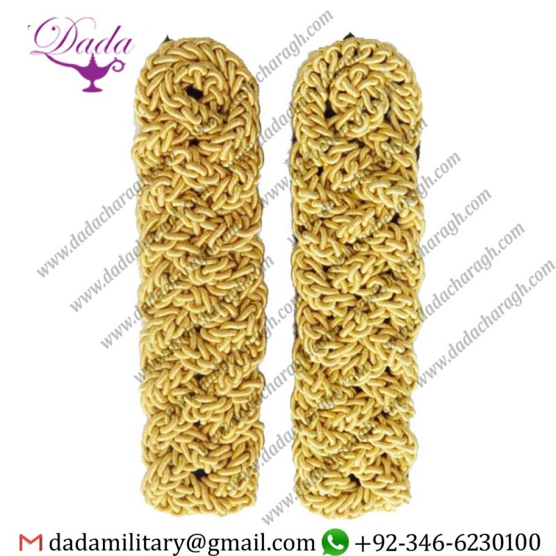 GOLD & SILVER CORDED SHOULDER BOARDS SCHULTERGEFLECHTE Shoulder Boards