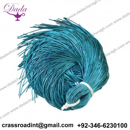 1MM Bullion Wire, French Wire , Metallic Wire in Sea Blue Color PEARL