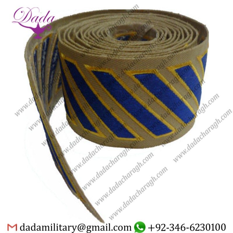 Uniform Service Hash Marks - Royal-Medium Gold on Tan Twill accessorie